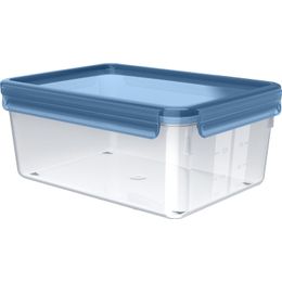 Frischhaltedose Emsa "Clip & Close Eco", blau (blau, transparent), B:19,5cm H:11cm L:26,5cm, Polyprophylen (PP), Lebensmittelaufbewahrungsbeh&auml;lter, Frischhaltedose, 100% dicht, mikrowellen-/sp&uuml;lmaschinen-/gefriergeeignet