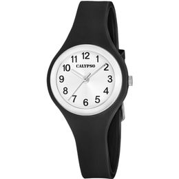 Quarzuhr Calypso Watches "Trendy", schwarz, Armbanduhren, Damen, Quarzuhr, Armbanduhr, Damenuhr, Silikonarmband, analog