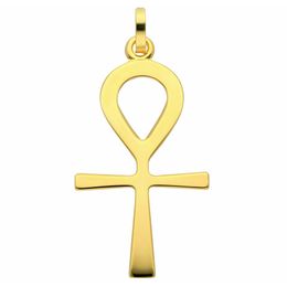 Adelia&acute;s Kette mit Anh&auml;nger ADELIA&acute;S "Damen & Herren 333 Gold Kreuz Anh&auml;nger Lebenszeichen", gold, Halsketten, Damen, Gold, Schmuckset - Set mit Halskette