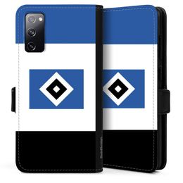 DeinDesign Galaxy S20 Handy Klapph&uuml;lle Handyh&uuml;lle aus Kunst Leder schwarz Flip Case Hamburger Sv Bundesliga Official Licensed Product Sideflip mit Lasche
