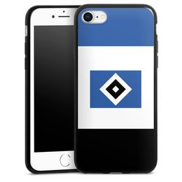 DeinDesign iPhone SE (2020) Handy Slim Case extra d&uuml;nn Silikon Handyh&uuml;lle schwarz H&uuml;lle Bundesliga Official Licensed Product Hamburger Sv Silikon Slim Case