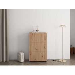 Schuhschrank Home Affaire "Islay, Schuhkommode, Schuhregal, Flurschrank, Dielenm&ouml;bel", artisan eiche, B:68cm H:113,2cm T:32,4cm, Holzwerkstoff, Schr&auml;nke, Schuhschrank, Moderner Schuhschrank Islay: 4 Gr&ouml;&szlig;en, 3 Farben&ndash; platzsparendes Design