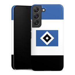 DeinDesign Galaxy S22 Handy Premium Case Smartphone Handyh&uuml;lle Schutzh&uuml;lle gl&auml;nzend Hamburger Sv Bundesliga Official Licensed Product Premium Case