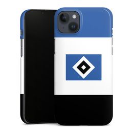 DeinDesign iPhone 14 Plus Handy Premium Case Smartphone Handyh&uuml;lle Schutzh&uuml;lle gl&auml;nzend Hamburger Sv Bundesliga Official Licensed Product Premium Case