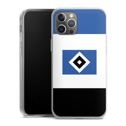 DeinDesign iPhone 12 Pro Max Handy Silikon H&uuml;lle Case transparent Handyh&uuml;lle Hamburger Sv Bundesliga Official Licensed Product Silikon Case