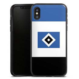 DeinDesign iPhone X Handy Silikon H&uuml;lle Case schwarz Handyh&uuml;lle Hamburger Sv Bundesliga Official Licensed Product