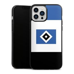 DeinDesign iPhone 13 Pro Max Handy Silikon H&uuml;lle Case schwarz Handyh&uuml;lle Hamburger Sv Bundesliga Official Licensed Product