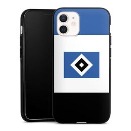 DeinDesign iPhone 12 Handy Silikon H&uuml;lle Case schwarz Handyh&uuml;lle Hamburger Sv Bundesliga Official Licensed Product