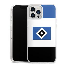 DeinDesign iPhone 13 Pro Max Handy Silikon H&uuml;lle Case transparent Handyh&uuml;lle Hamburger Sv Bundesliga Official Licensed Product Silikon Case