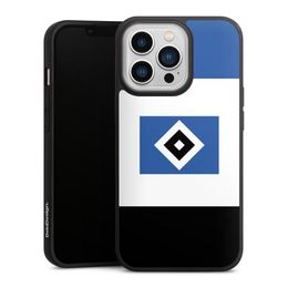 DeinDesign iPhone 13 Pro Handy Premium Silikon H&uuml;lle Handyh&uuml;lle schwarz Case Hamburger Sv Bundesliga Official Licensed Product Silikon Premium Case