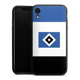 DeinDesign iPhone Xr Handy Premium Silikon H&uuml;lle Handyh&uuml;lle schwarz Case Hamburger Sv Bundesliga Official Licensed Product Silikon Premium Case