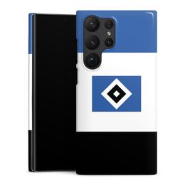 DeinDesign Galaxy S23 Ultra Handy Premium Case Smartphone Handyh&uuml;lle Schutzh&uuml;lle gl&auml;nzend Hamburger Sv Bundesliga Official Licensed Product Premium Case