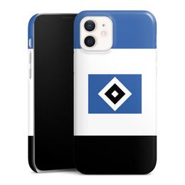 DeinDesign iPhone 12 Handy Premium Case Smartphone Handyh&uuml;lle Schutzh&uuml;lle gl&auml;nzend Hamburger Sv Bundesliga Official Licensed Product Premium Case