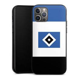 DeinDesign iPhone 12 Pro Handy Silikon H&uuml;lle Case schwarz Handyh&uuml;lle Hamburger Sv Bundesliga Official Licensed Product