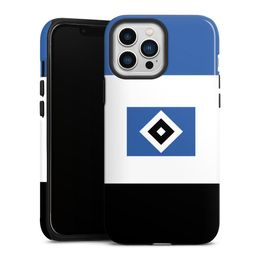 DeinDesign iPhone 13 Pro Max Handy Panzer Handyh&uuml;lle robuste Outdoor H&uuml;lle Schutzh&uuml;lle gl&auml;nzend Hamburger Sv Bundesliga Official Licensed Product Tough Case