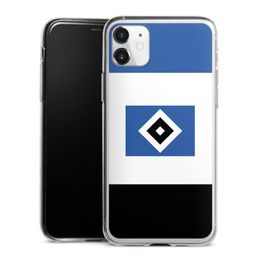 DeinDesign iPhone 11 Handy Slim Case Silikon Handyh&uuml;lle transparent H&uuml;lle extra d&uuml;nn Bundesliga Official Licensed Product Hamburger Sv Silikon Slim Case