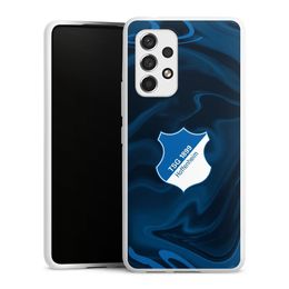 DeinDesign Galaxy A53 5G Handy Silikon H&uuml;lle Case wei&szlig; Handyh&uuml;lle Jersey Tsg 1899 Hoffenheim Official Licensed Product Silikon Case