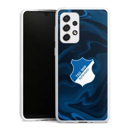 DeinDesign Galaxy A33 5G Handy Silikon H&uuml;lle Case wei&szlig; Handyh&uuml;lle Tsg 1899 Hoffenheim Official Licensed Product Jersey Silikon Case