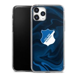 DeinDesign iPhone 11 Pro Handy Slim Case Silikon Handyh&uuml;lle transparent H&uuml;lle extra d&uuml;nn Jersey Tsg 1899 Hoffenheim Official Licensed Product Silikon Slim Case