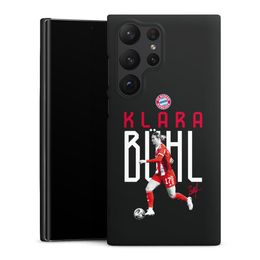 DeinDesign Galaxy S23 Ultra Handy Premium Case Smartphone Handyh&uuml;lle Schutzh&uuml;lle matt Fc Bayern M&uuml;nchen Klara B&uuml;hl Official Licensed Product Premium Case
