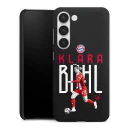DeinDesign Galaxy S23 Handy Premium Case Smartphone Handyh&uuml;lle Schutzh&uuml;lle matt Fc Bayern M&uuml;nchen Klara B&uuml;hl Official Licensed Product Premium Case