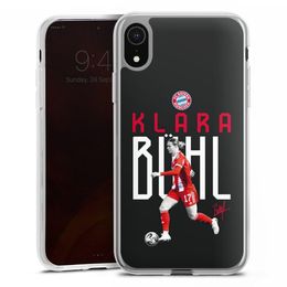 DeinDesign iPhone Xr Handy Silikon H&uuml;lle Case transparent Handyh&uuml;lle Fc Bayern M&uuml;nchen Klara B&uuml;hl Official Licensed Product Silikon Case