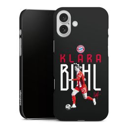 DeinDesign iPhone 16 Plus Handy Premium Case Smartphone Handyh&uuml;lle Schutzh&uuml;lle matt Fc Bayern M&uuml;nchen Klara B&uuml;hl Official Licensed Product Premium Case