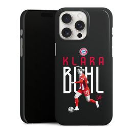 DeinDesign iPhone 15 Pro Max Handy Premium Case Smartphone Handyh&uuml;lle Schutzh&uuml;lle gl&auml;nzend Fc Bayern M&uuml;nchen Klara B&uuml;hl Official Licensed Product Premium Case