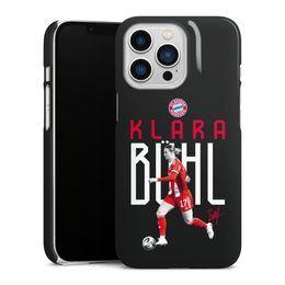 DeinDesign iPhone 13 Pro Handy Premium Case Smartphone Handyh&uuml;lle Schutzh&uuml;lle gl&auml;nzend Fc Bayern M&uuml;nchen Klara B&uuml;hl Official Licensed Product Premium Case