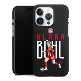 DeinDesign iPhone 14 Pro Handy Premium Case Smartphone Handyh&uuml;lle Schutzh&uuml;lle matt Fc Bayern M&uuml;nchen Klara B&uuml;hl Official Licensed Product Premium Case