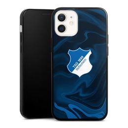 DeinDesign iPhone 12 mini Handy Slim Case extra d&uuml;nn Silikon Handyh&uuml;lle schwarz H&uuml;lle Official Licensed Product Jersey Tsg 1899 Hoffenheim Silikon Slim Case