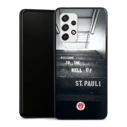 DeinDesign Galaxy A53 5G Handy Silikon H&uuml;lle Case schwarz Handyh&uuml;lle Merchandise Official Licensed Product Fc St. Pauli
