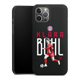 DeinDesign iPhone 12 Pro Max Handy Premium Case Smartphone Handyh&uuml;lle Schutzh&uuml;lle matt Fc Bayern M&uuml;nchen Klara B&uuml;hl Official Licensed Product Premium Case