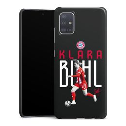 DeinDesign Galaxy A51 Handy Premium Case Smartphone Handyh&uuml;lle Schutzh&uuml;lle gl&auml;nzend Fc Bayern M&uuml;nchen Klara B&uuml;hl Official Licensed Product Premium Case