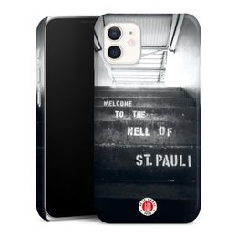 DeinDesign iPhone 12 mini Handy Premium Case Smartphone Handyh&uuml;lle Schutzh&uuml;lle gl&auml;nzend Fc St. Pauli Official Licensed Product Merchandise Premium Case