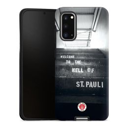 DeinDesign Galaxy S20 Handy Panzer Handyh&uuml;lle robuste Outdoor H&uuml;lle Schutzh&uuml;lle matt Fc St. Pauli Official Licensed Product Merchandise Tough Case