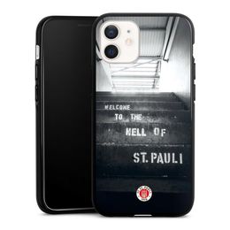 DeinDesign iPhone 12 mini Handy Silikon H&uuml;lle Case schwarz Handyh&uuml;lle Fc St. Pauli Official Licensed Product Merchandise