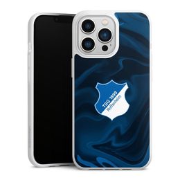 DeinDesign iPhone 13 Pro Handy Silikon H&uuml;lle Case wei&szlig; Handyh&uuml;lle Official Licensed Product Jersey Tsg 1899 Hoffenheim Silikon Case