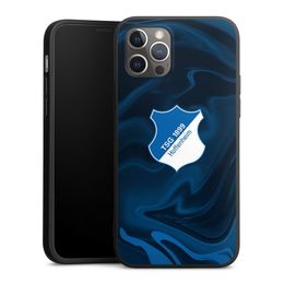 DeinDesign iPhone 12 Pro Handy Premium Silikon H&uuml;lle Handyh&uuml;lle schwarz Case Official Licensed Product Jersey Tsg 1899 Hoffenheim Silikon Premium Case