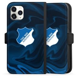 DeinDesign iPhone 11 Pro Handy Klapph&uuml;lle Handyh&uuml;lle aus Kunst Leder schwarz Flip Case Official Licensed Product Jersey Tsg 1899 Hoffenheim Sideflip mit Lasche