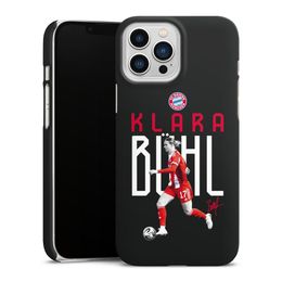 DeinDesign iPhone 13 Pro Max Handy Premium Case Smartphone Handyh&uuml;lle Schutzh&uuml;lle matt Fc Bayern M&uuml;nchen Klara B&uuml;hl Official Licensed Product Premium Case