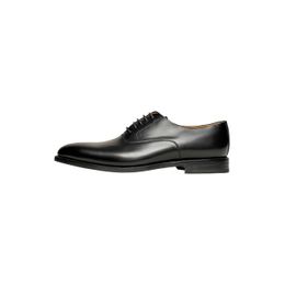 Schn&uuml;rschuh Henry Stevens "Marshall PO Businessschuh", Herren, Gr. 43,5, schwarz, Kalbsleder, Schuhe Schn&uuml;rschuh, Herren Halbschuhe Leder handgefertigt, Anzugschuhe