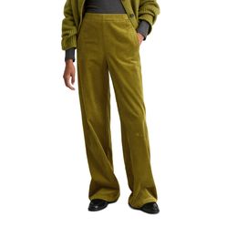 Marc O'Polo Chinohose MARC O'POLO "aus reinem Organic Cotton", Damen, Gr. 32, Normalgr&ouml;&szlig;en, deep pea, Cord, Obermaterial: 100% Baumwolle, unifarben, relaxed fit lang, Hosen Chinohose