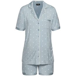 Vivance Dreams Umstandspyjama mehrfarbig Gr. 44/46 f&uuml;r Damen. V-Ausschnitt und Allover-Druck. Bequem