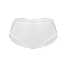 Sassa Mode Panty SASSA "Damen Panty STRIPE RANGE", Damen, Gr. 36, wei&szlig;, Stoff, Obermaterial: 95% Viskose CV. 5% Elasthan EL., Unterhosen Panty