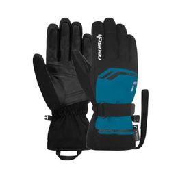 Skihandschuhe Reusch "Primus R-TEX XT", Damen, Gr. 10, blau (blau, schwarz), 85% Polyester, 15% Lederimitat, mehrfarbig, Handschuhe, sehr warm, wasserdicht und atmungsaktiv