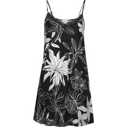 Lascana Damen Neglig&eacute; schwarz-allover-gebl&uuml;mt Gr&ouml;&szlig;e 36/38
