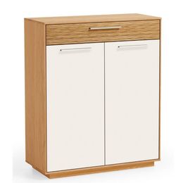 Pharao24.de Schuhkommode Schuhschrank in Eiche Bianco echtholzfurniert