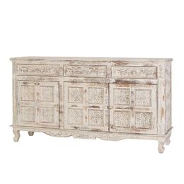 Pharao24.de Sideboard Kommode im Vintage Look mit Dreht&uuml;ren