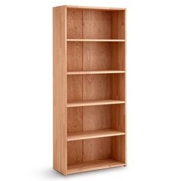 Pharao24.de B&uuml;cherregal Buche ge&ouml;lt 186 cm hoch R&uuml;ckwand